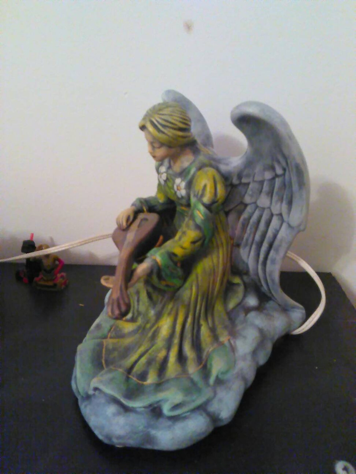 Hand Painted Ceramic Angel Lamp or Nightlight Kids Room Decor | Etsy