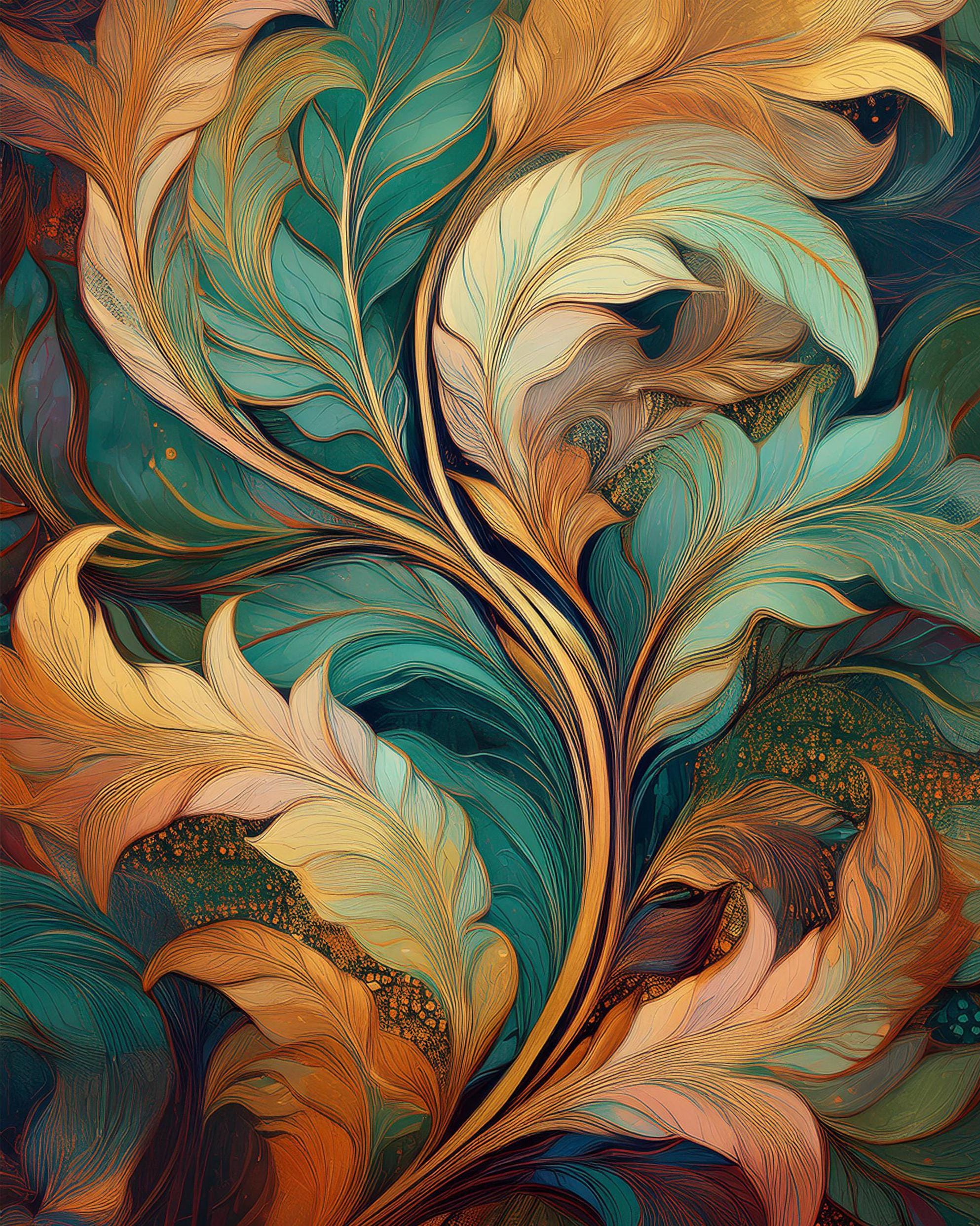 Abstract Geometric Background Pattern Digital Art Print Etsy