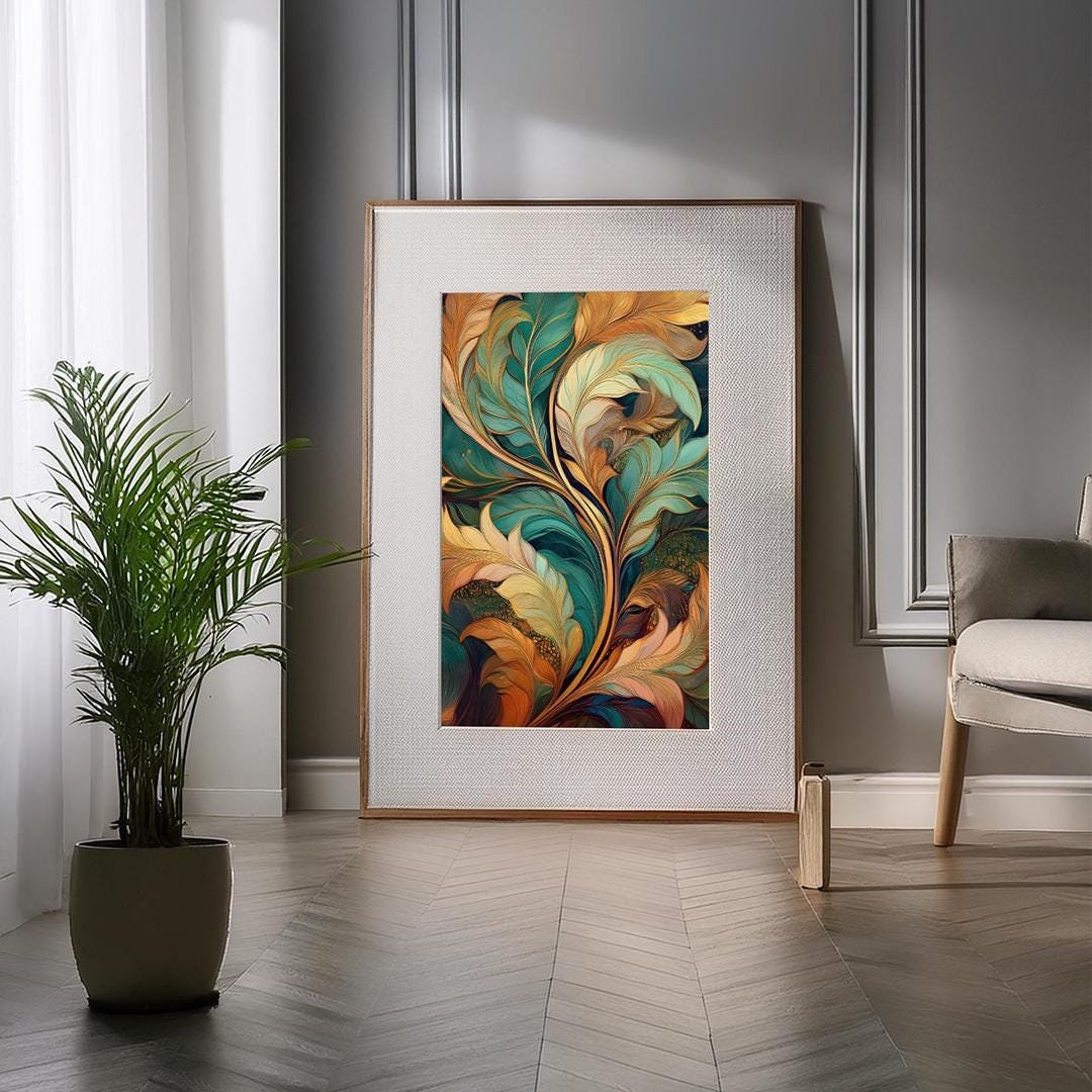 Abstract Geometric Background Pattern Digital Art Print Etsy