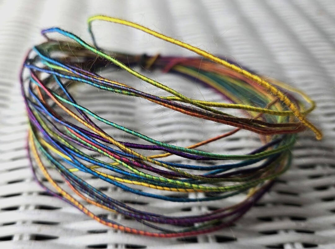 100% Silk Fiber Wire in Rainbow Colors. Core Spun Craft Wire - Etsy