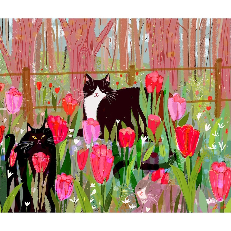 Cat Painting - Etsy
