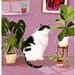 The Floof Cat Print Cat Art Cat Painting Cat Illustration - Etsy