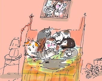 You Are My Cat and I Am Your Human Art Print for Cat Lovers - Etsy