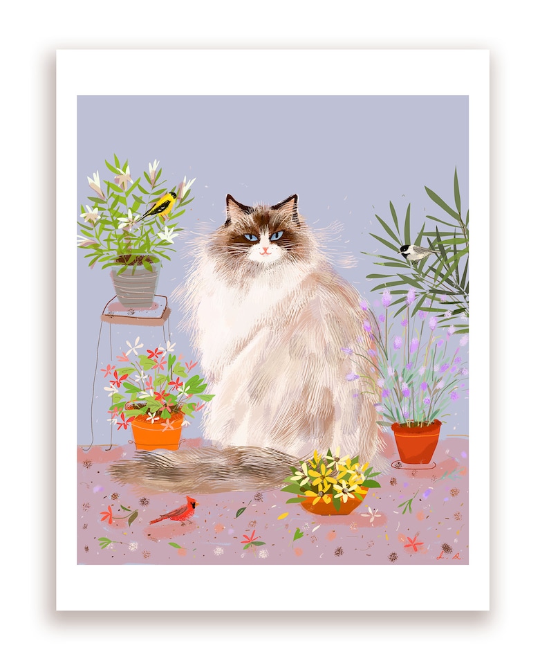 Ragdoll Cat Print Cat Painting - Etsy