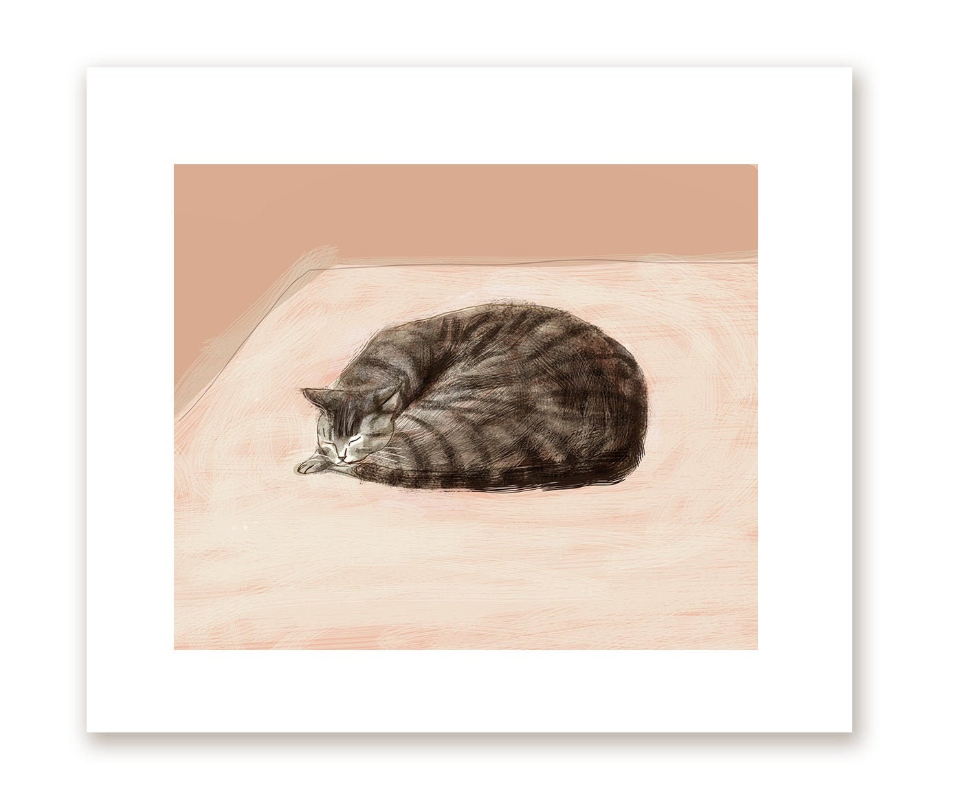 Kiki Cat Nap Fine Art Print Cat Art - Etsy