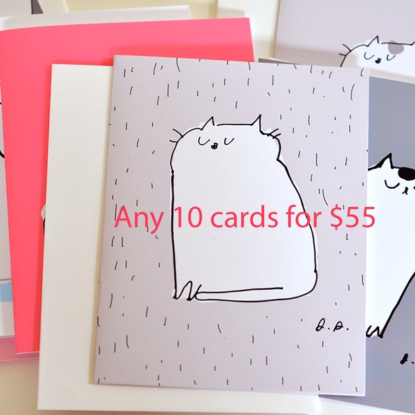 Cat Cards - Etsy