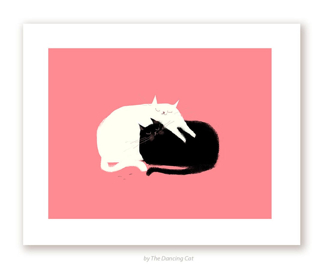 Cat Painting - Love Pile - Cat Art - Cat Mom - Love - Etsy
