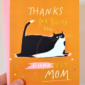 Purrfect Mom - Cat Mom Card - Love You Mom Card - Happy Mother's Day ...