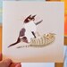 Cat Fight Card - Square Card - Cat Lover - Etsy