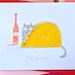 Taco Cat Card - Funny Cat Card - Etsy
