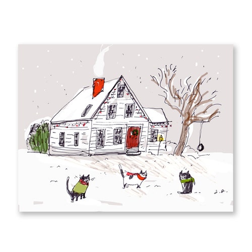 The Twelve Cats of Christmas... A Christmas Card for Cat - Etsy