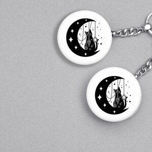 Mystical Cat and Moon SVG Designs Bundle | Witchy Cat Clipart | Moon ...