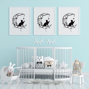 Mystical Cat and Moon SVG Designs Bundle | Witchy Cat Clipart | Moon ...