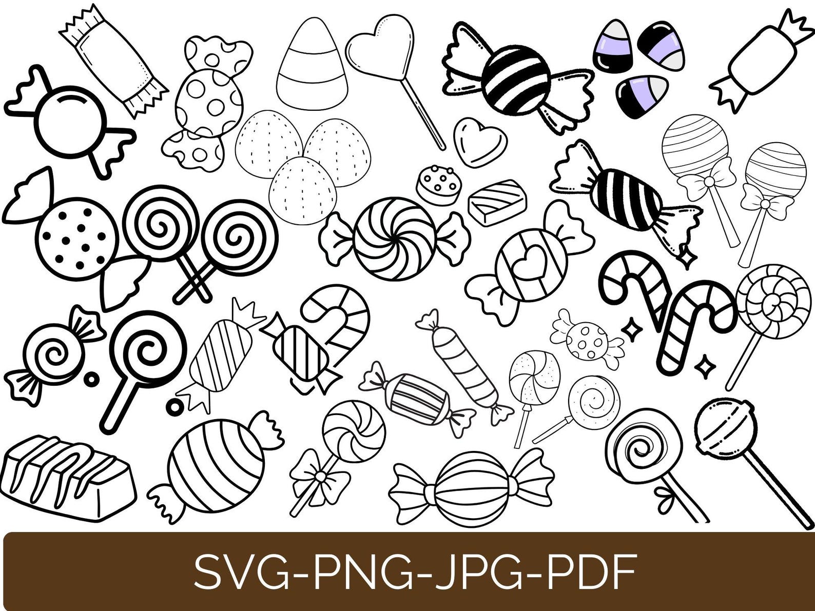 25 Candy Svg Bundle,candy Svg,sweet Treats Svg,candy Clipart,lollipop ...