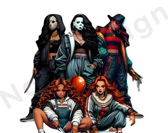 Killers Friends Png, Movie Killer Png, Scary Halloween Png, Horror Friend Png, Halloween Vibes ...