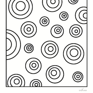 Easy Bold Patterns Colouring Pages // Instant Download // Mindfulness ...