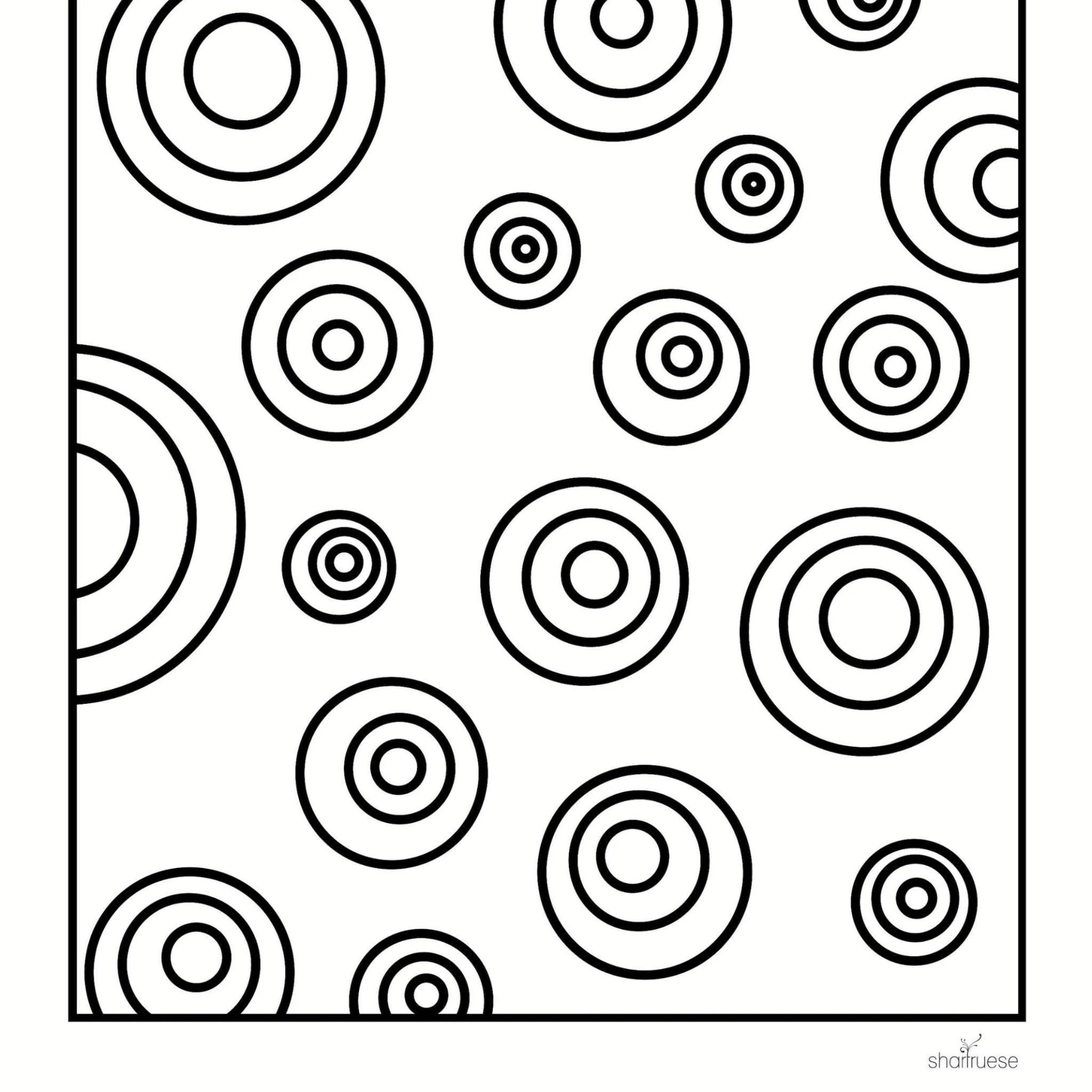 Easy Bold Patterns Colouring Pages // Instant Download // Mindfulness ...