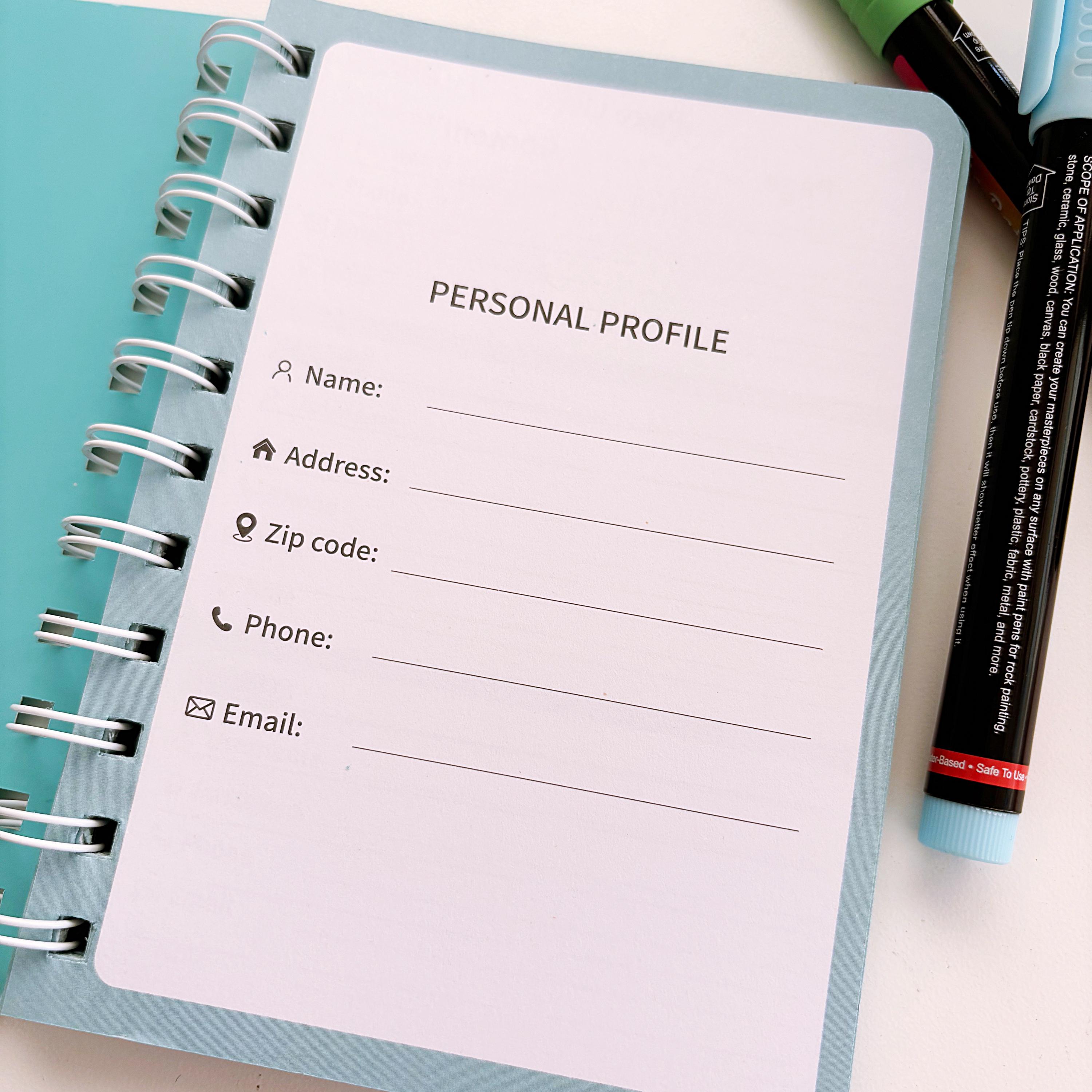 Essential Password Book // Password Tracker // Notebook // Travel Book ...