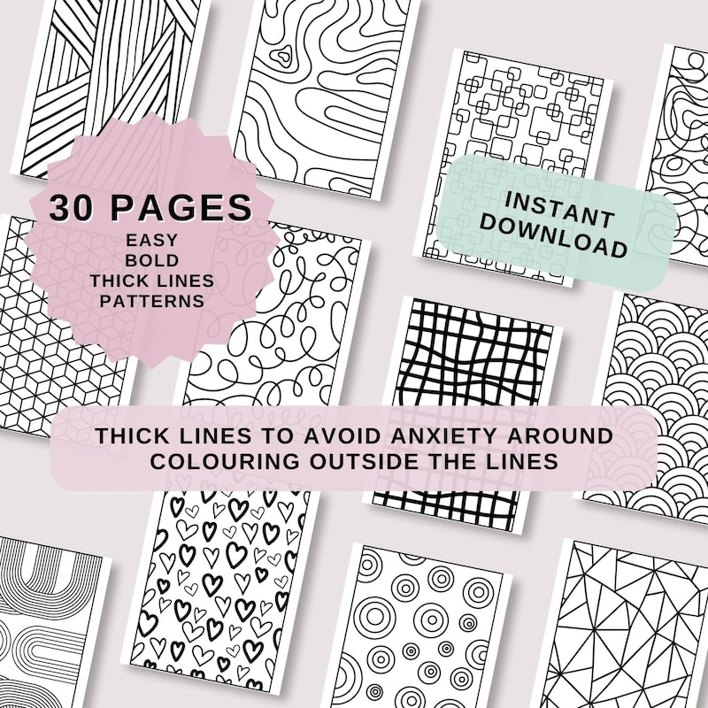 Anxiety Coloring Page - Etsy