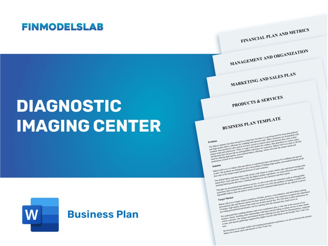 Diagnostic Imaging Center Business Plan Template - Comprehensive ...