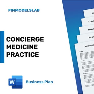 Concierge Medicine Practice Business Plan Template - Comprehensive ...