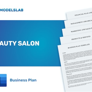 Beauty Salon Business Plan Template - Comprehensive & Customizable - Etsy