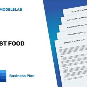Fast Food Business Plan Template - Comprehensive & Customizable - Etsy