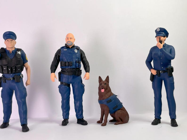 1/18 Scale Police Figure Set - Etsy