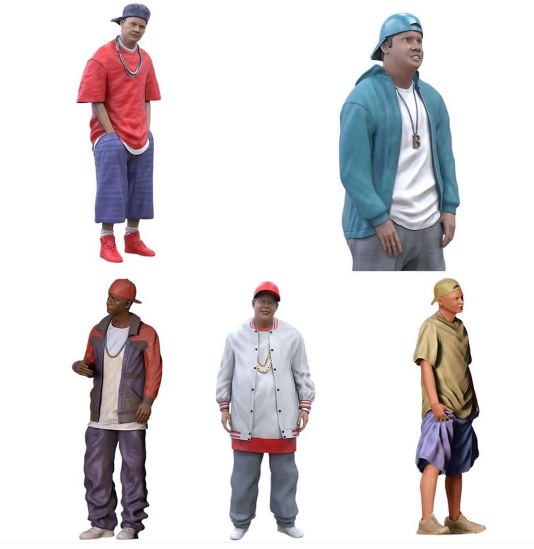 1/18 Gangster Brothers Figur Set - 5pcs - Etsy