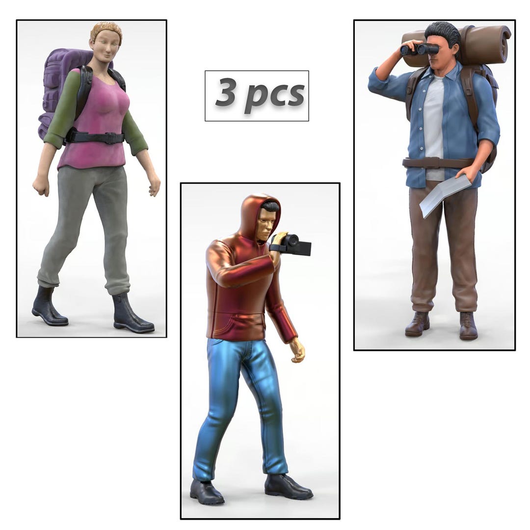 1/18 Scale Mountain Climber Figure Pack - 3pcs - Etsy
