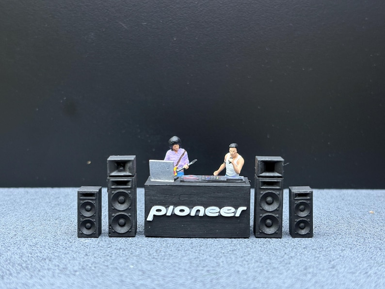 1/64 Scale DJ Pioneer Figur Set - Diorama Accessories - Etsy