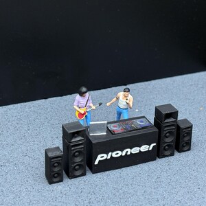 1/64 Scale DJ Pioneer Figur Set - Diorama Accessories - Etsy