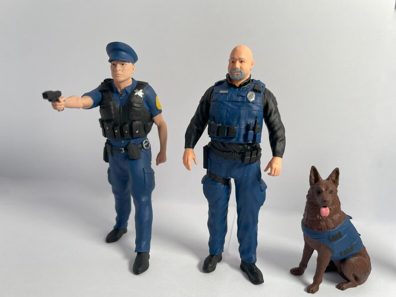 1/18 Scale Police Figure Set - Etsy