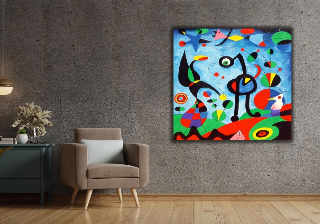 Joan Miró Poster Art,joan Miró the Garden 1925 Poster Art Canvas Print ...