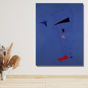 Joan Miro Abstract Print Art Canvas Wall Art,joan Miro Blue Star Art ...