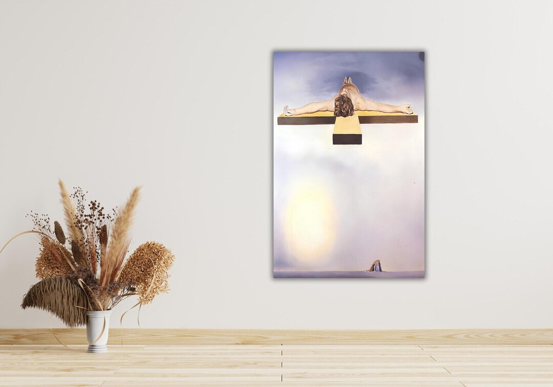 Christ of St John of the Cross Canvas Wall Art Print,salvador Dali Lord ...