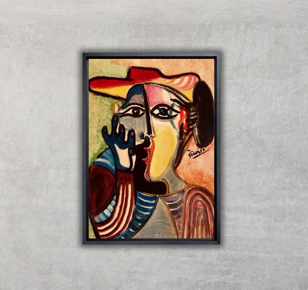 Pablo Picasso Abstract Face Canvas Wall Art,pablo Picasso Arts,framed ...