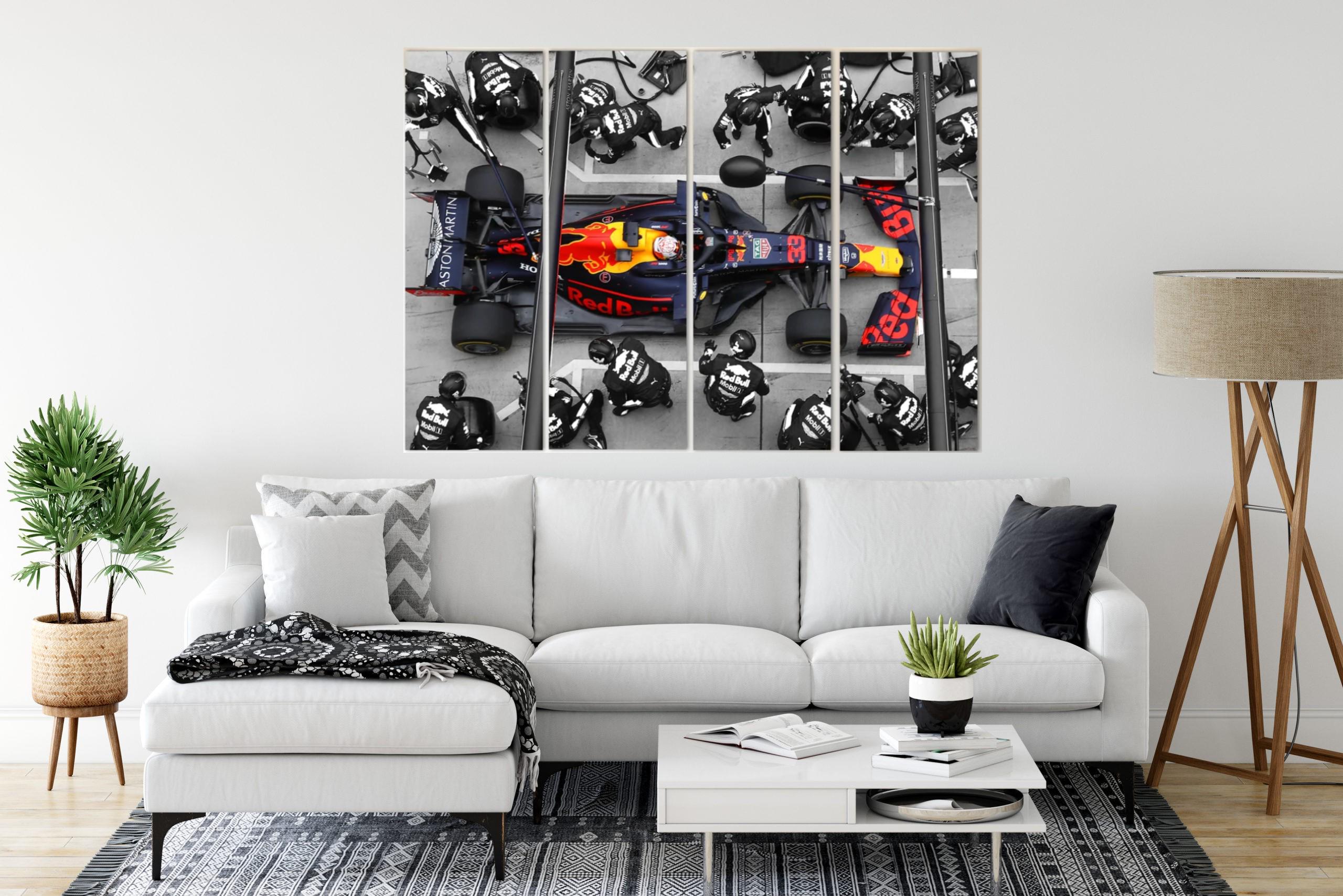 Max Verstappen the Fastest Pit-stop Poster Art Canvas Print,max F1 ...