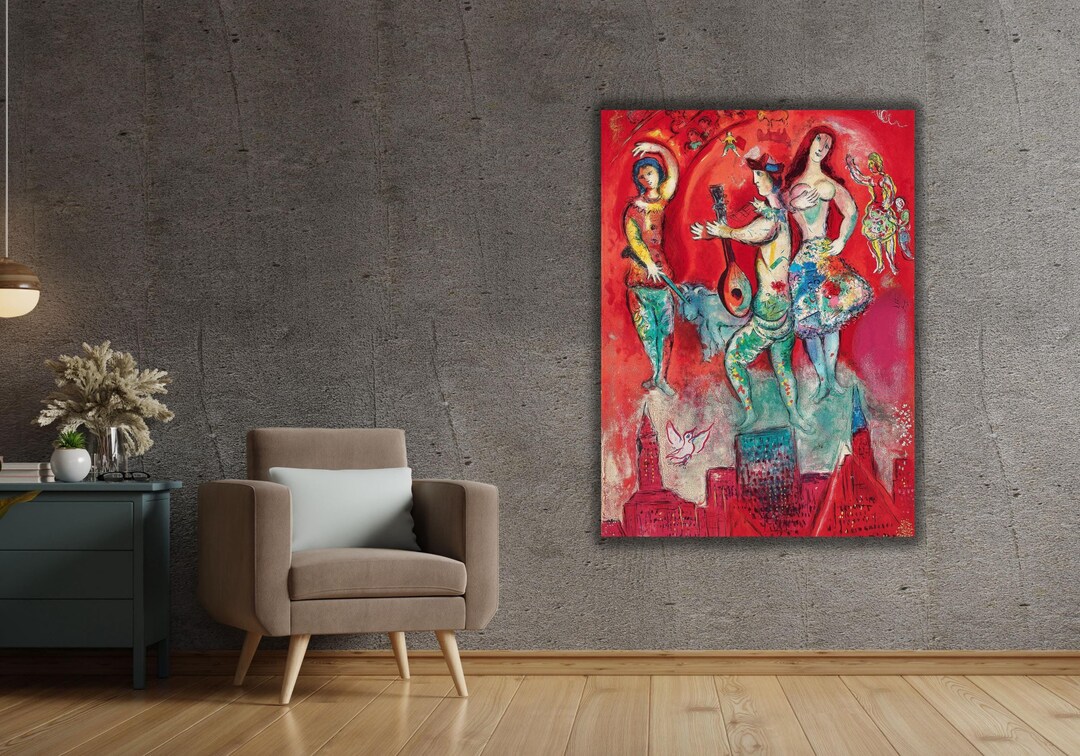 Marc CHAGALL Carmen 1966 Canvas Wall Art,exhibition Poster,bride and ...