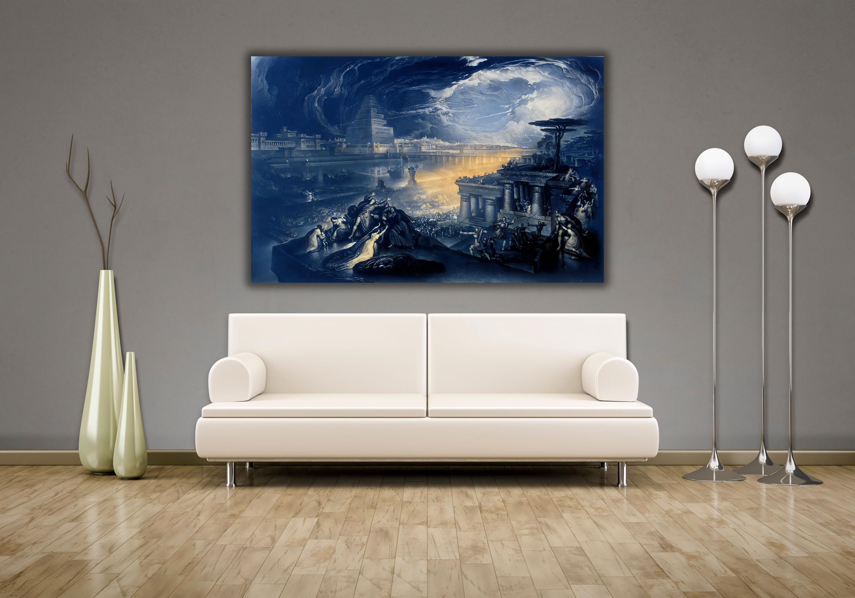 John Martin Exhibition Poster Art,john Martin Fall of Babylon 1831 ...