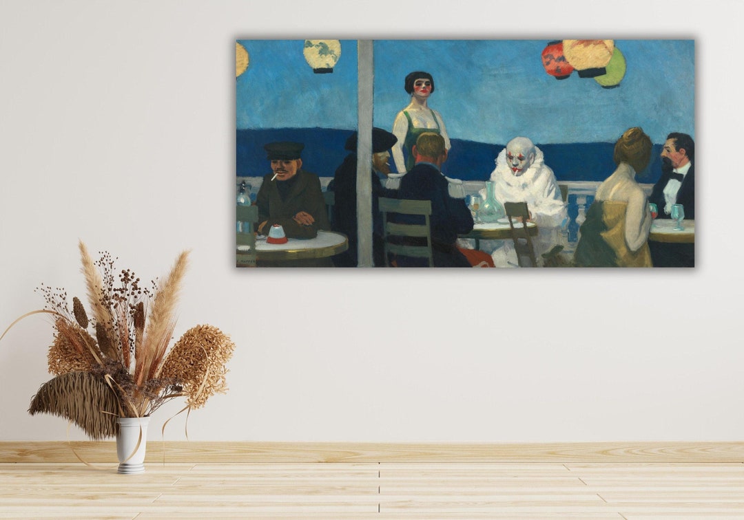 Edward Hopper Soir Bleu Reproduction Print Art,edward Hopper Soir Bleu ...