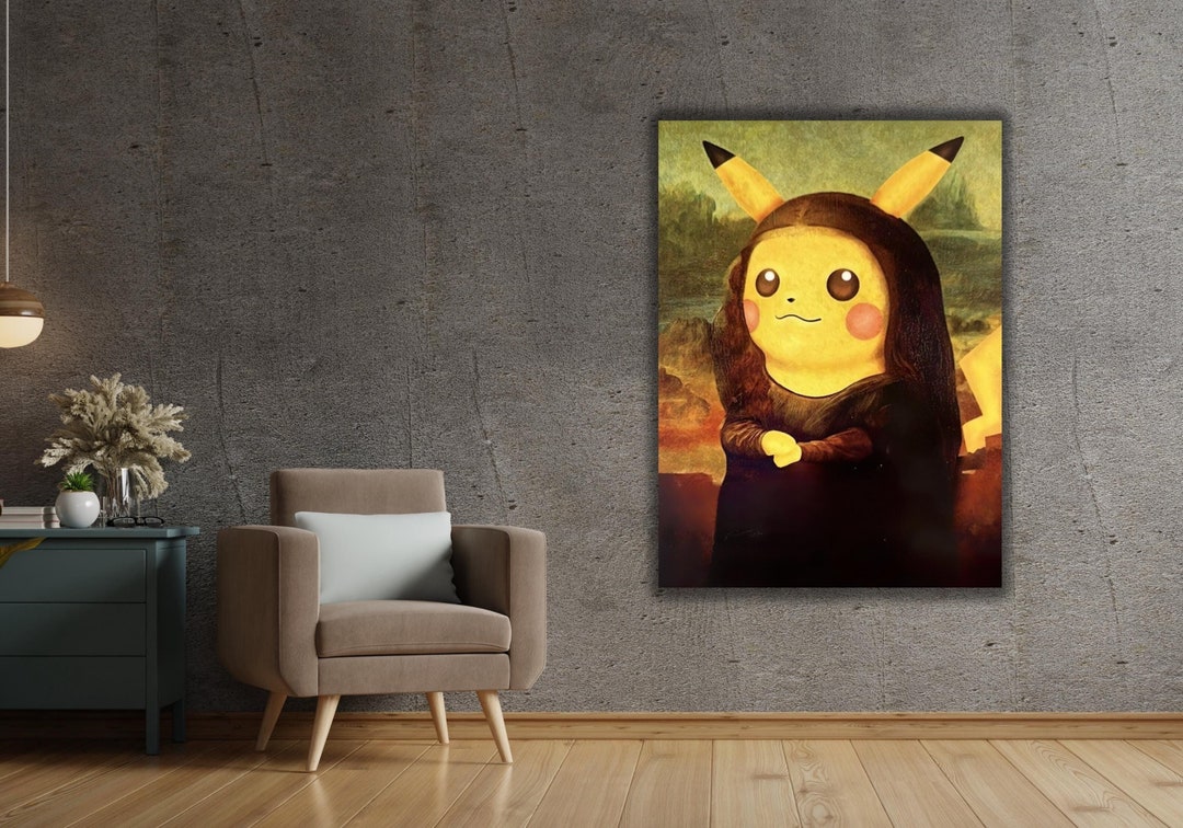 Van Gogh Pikachu Poster,van Gogh Pikachu Famous Artwork Poster,mona ...