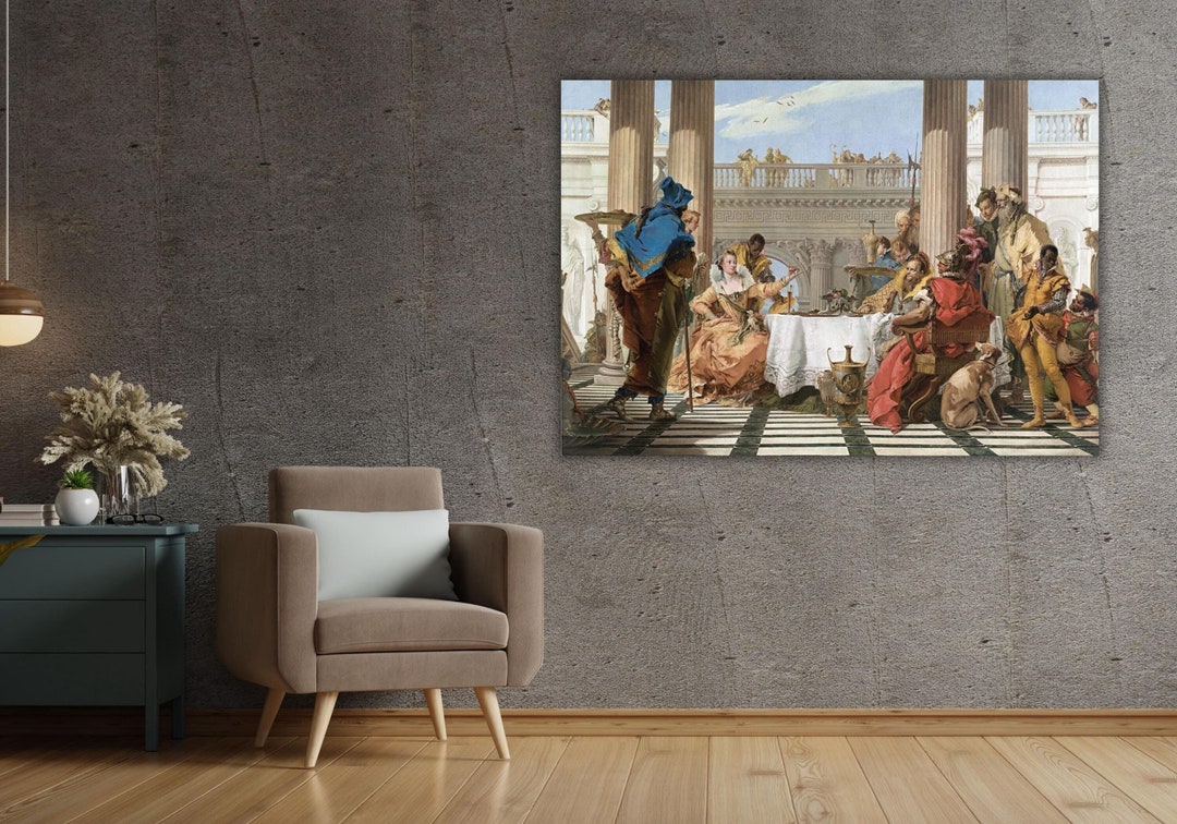 Banquet of Cleopatra by Giambattista Tiepolo Canvas Wall Art,ancient ...
