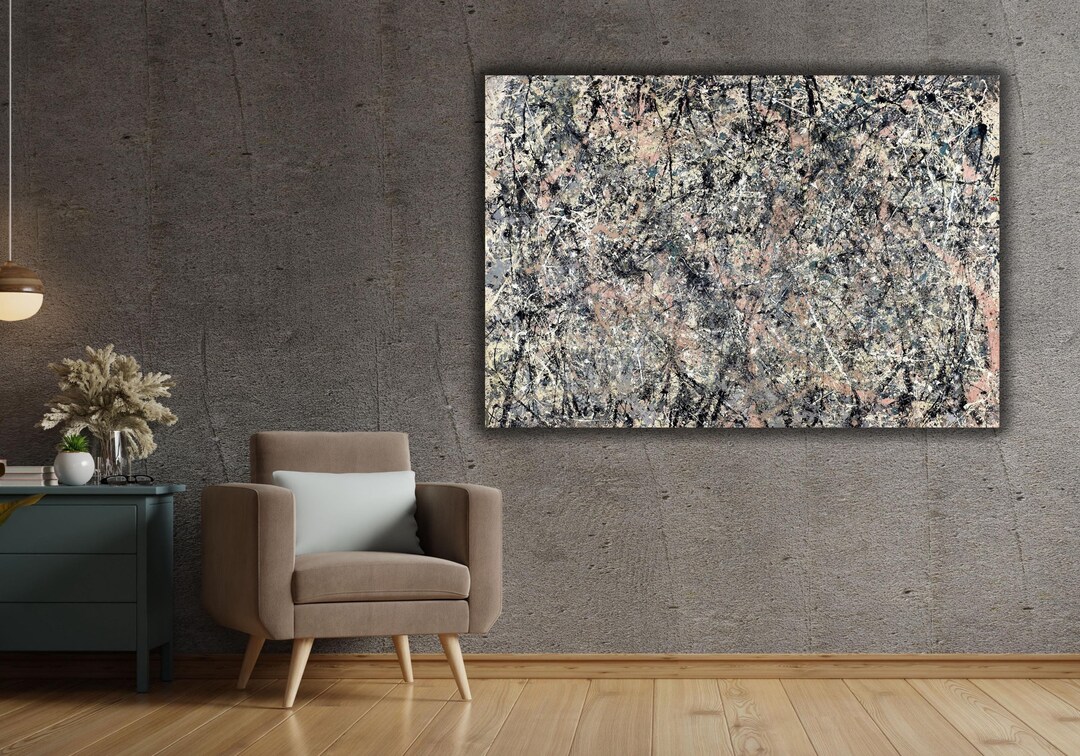 Jackson Pollock Canvas Wall Art Design,number 1 Lavender Mist Print ...