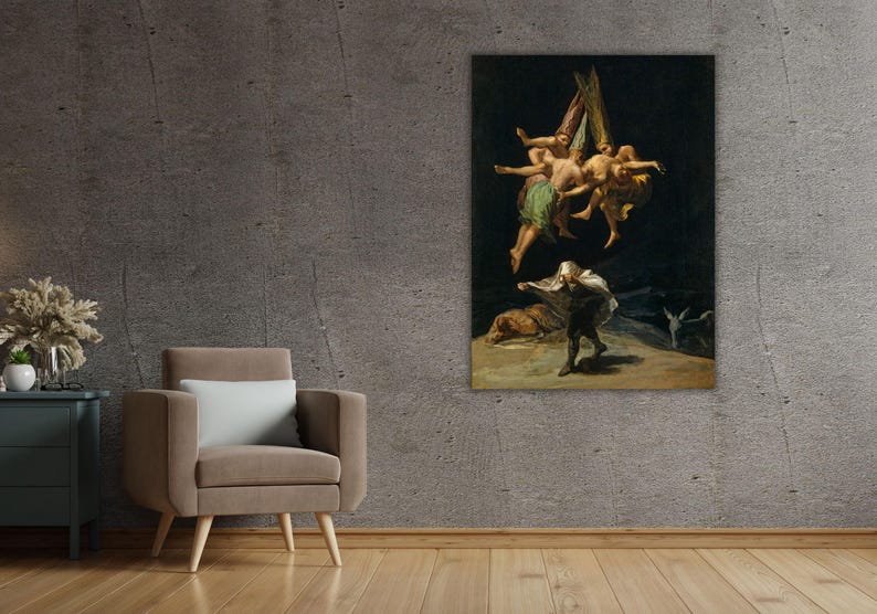 Francisco De Goya Witches Flight Print Poster,francisco De Goya Witches ...