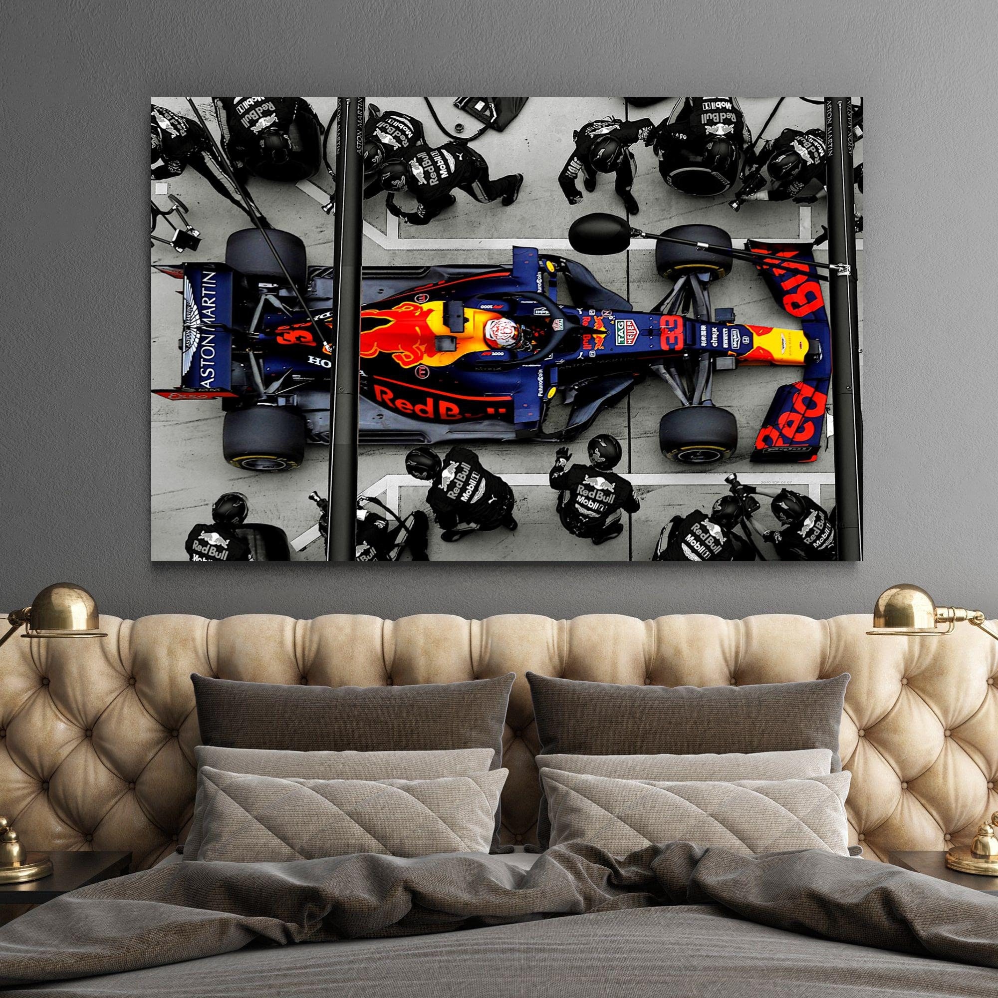 Max Verstappen the Fastest Pit-stop Poster Art Canvas Print,max F1 ...