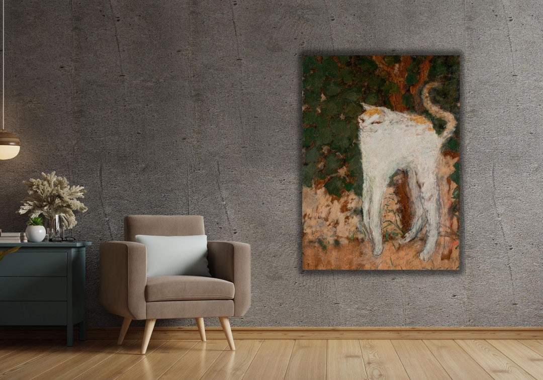 Le Chat Blanc 1894 by Pierre Bonnard Canvas Art Print,pierre Bonnard ...