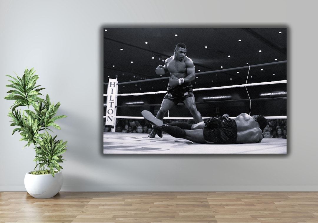 Mike Tyson Boxing Poster Art Canvas,mike Tyson KO Canvas Wall Art ...