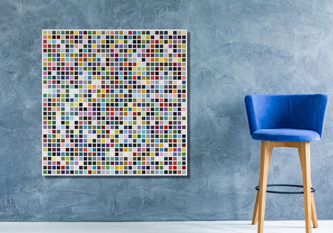 Gerhard Richter Paintings,1024 Colours Poster Print Art Canvas,1024 ...