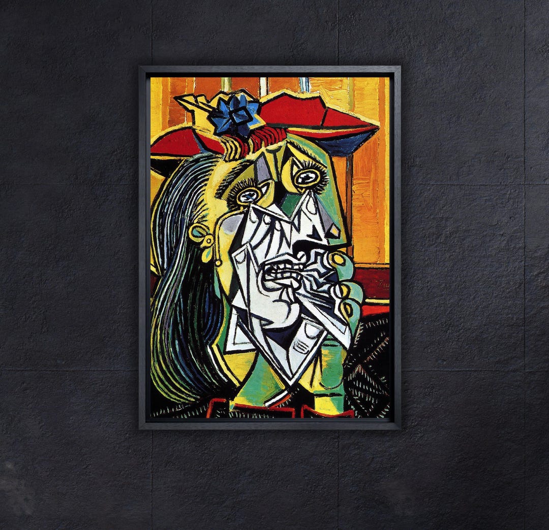Pablo Picasso Weeping Woman Art Print,extra Large Canvas Wall Art,pablo ...